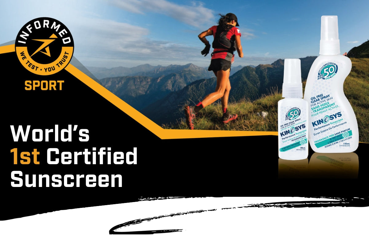SPF 50 Fragrance Free: First-ever sunscreen to achieve Informed Sport – KINeSYS Sunscreen CA