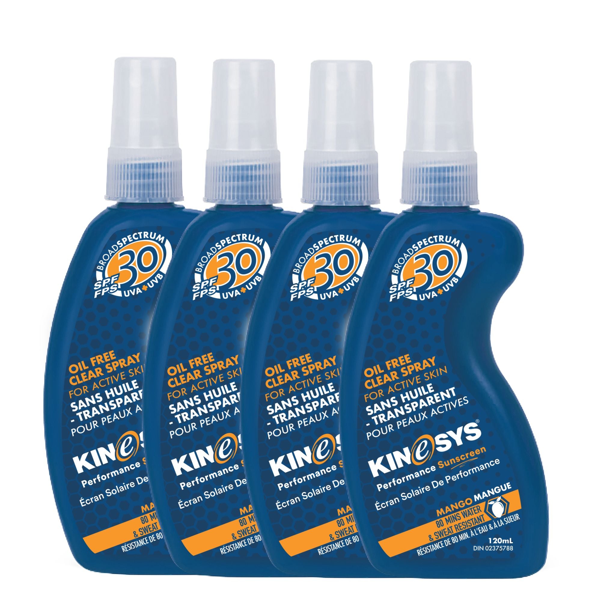KINeSYS SPF 30 Mango Spray Sunscreen 120ml – KINeSYS Sunscreen CA